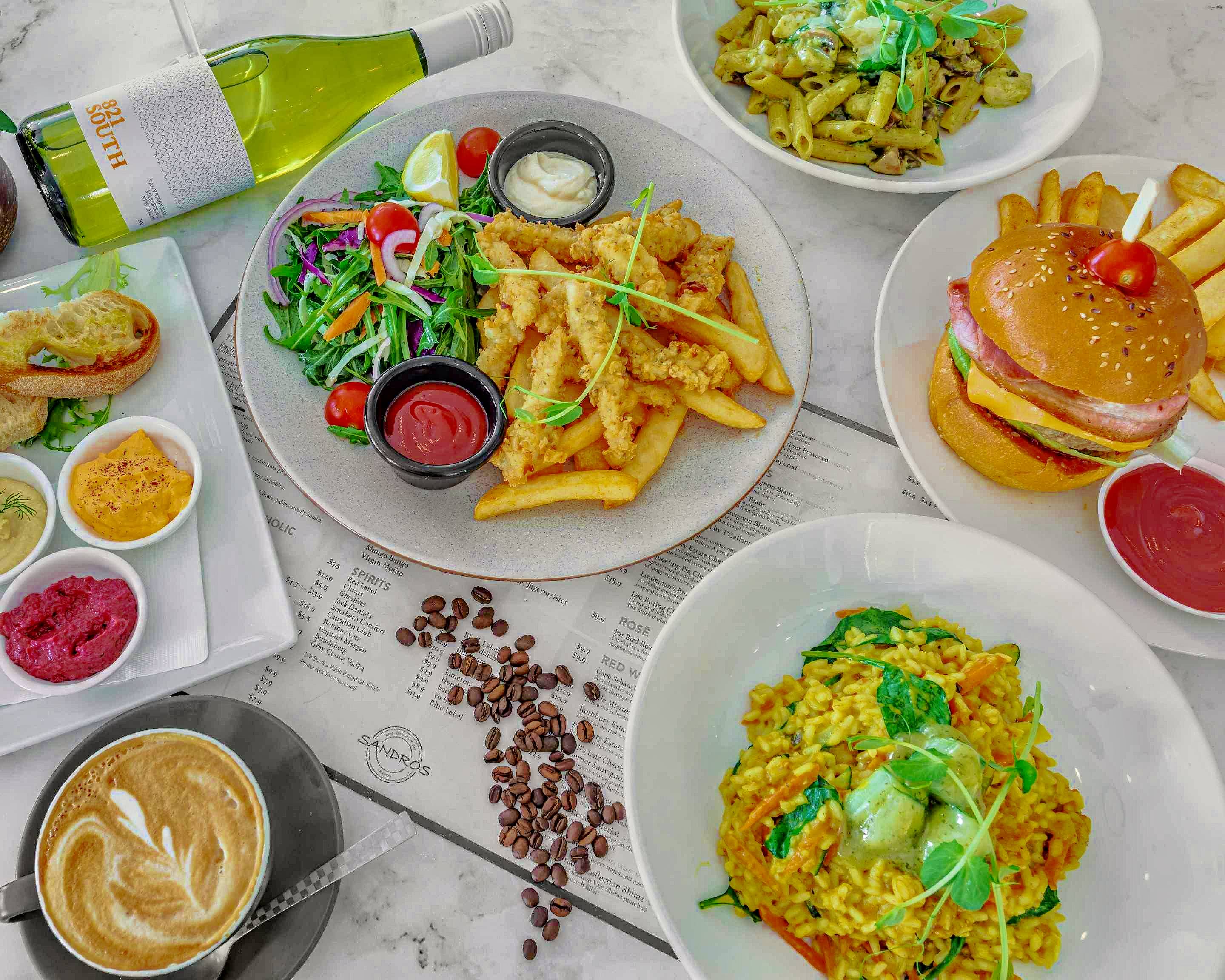 Order Sandros Cafe and Restaurant Bar | Menu & Prices | Melbourne ...