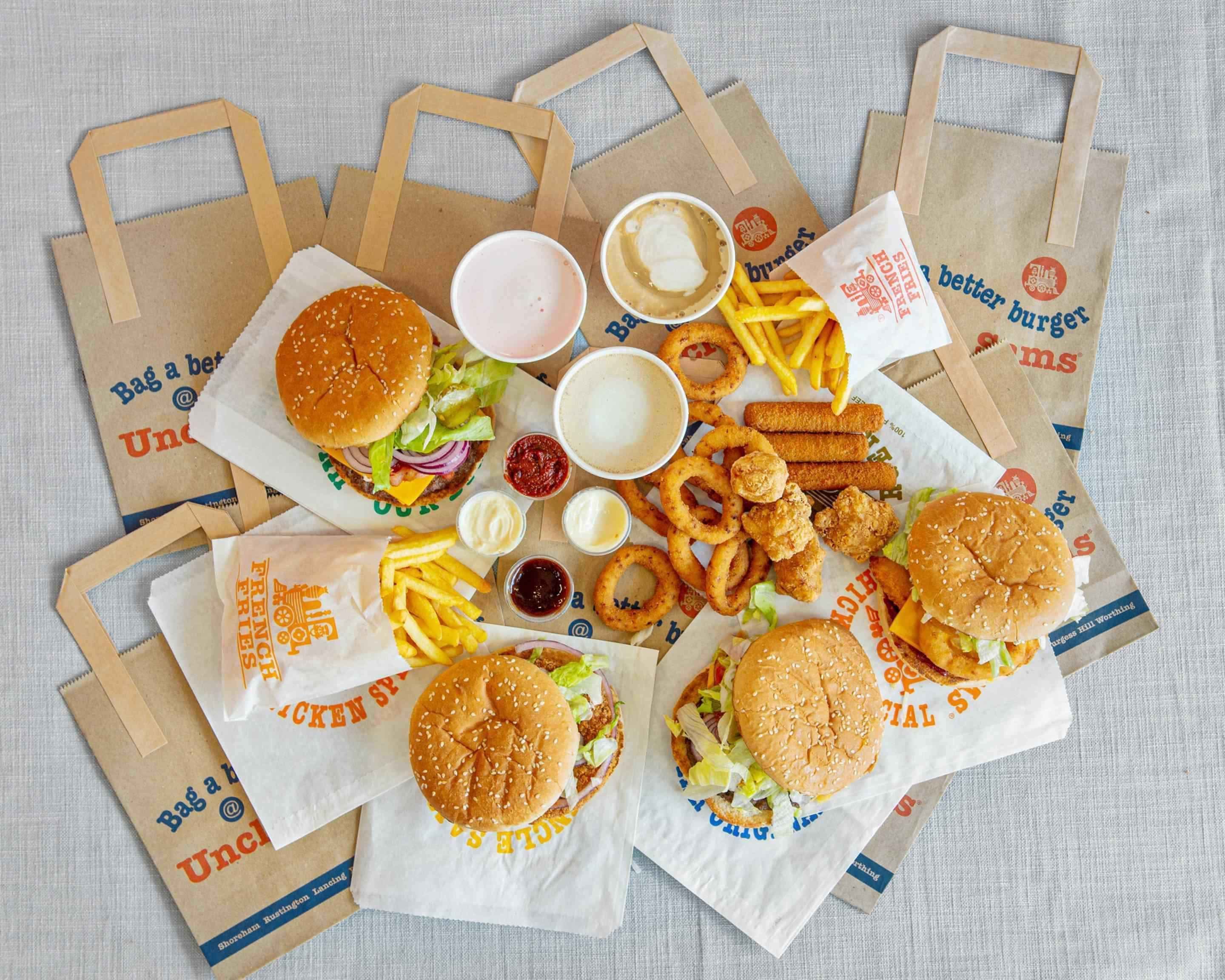 Uncle Sams Hamburgers Patcham Menu Deals & Prices - Brighton and Hove ...