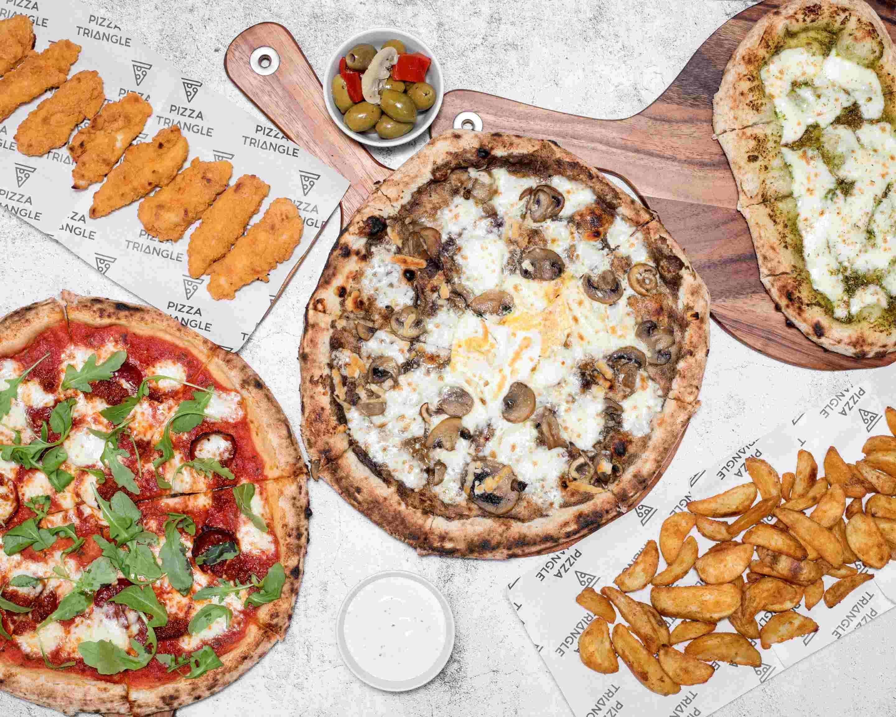 Pizza Triangle - Wood Fired Pizza Menu Deals & Prices - Solihull ...