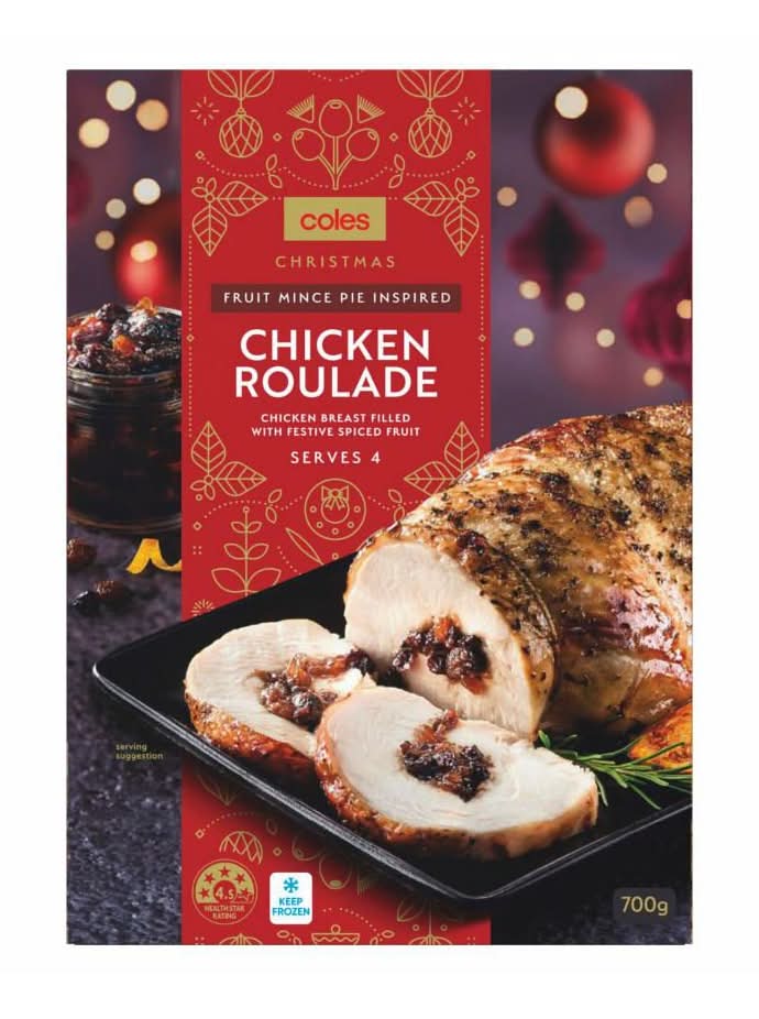 Coles Christmas Fruit Mince Pie Inspired Chicken Roulade Delivery Near ...