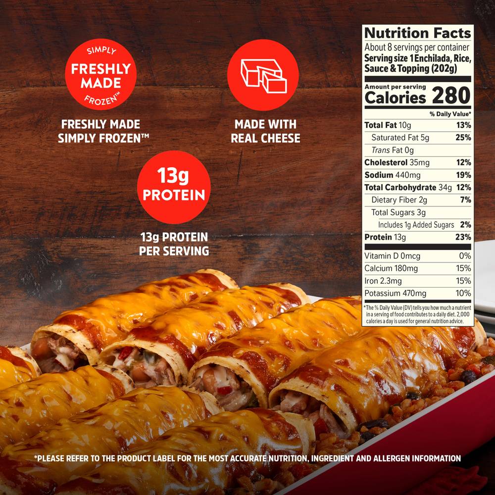Stouffer's Beef Enchiladas Party Size Frozen Meal Delivery Near Me ...