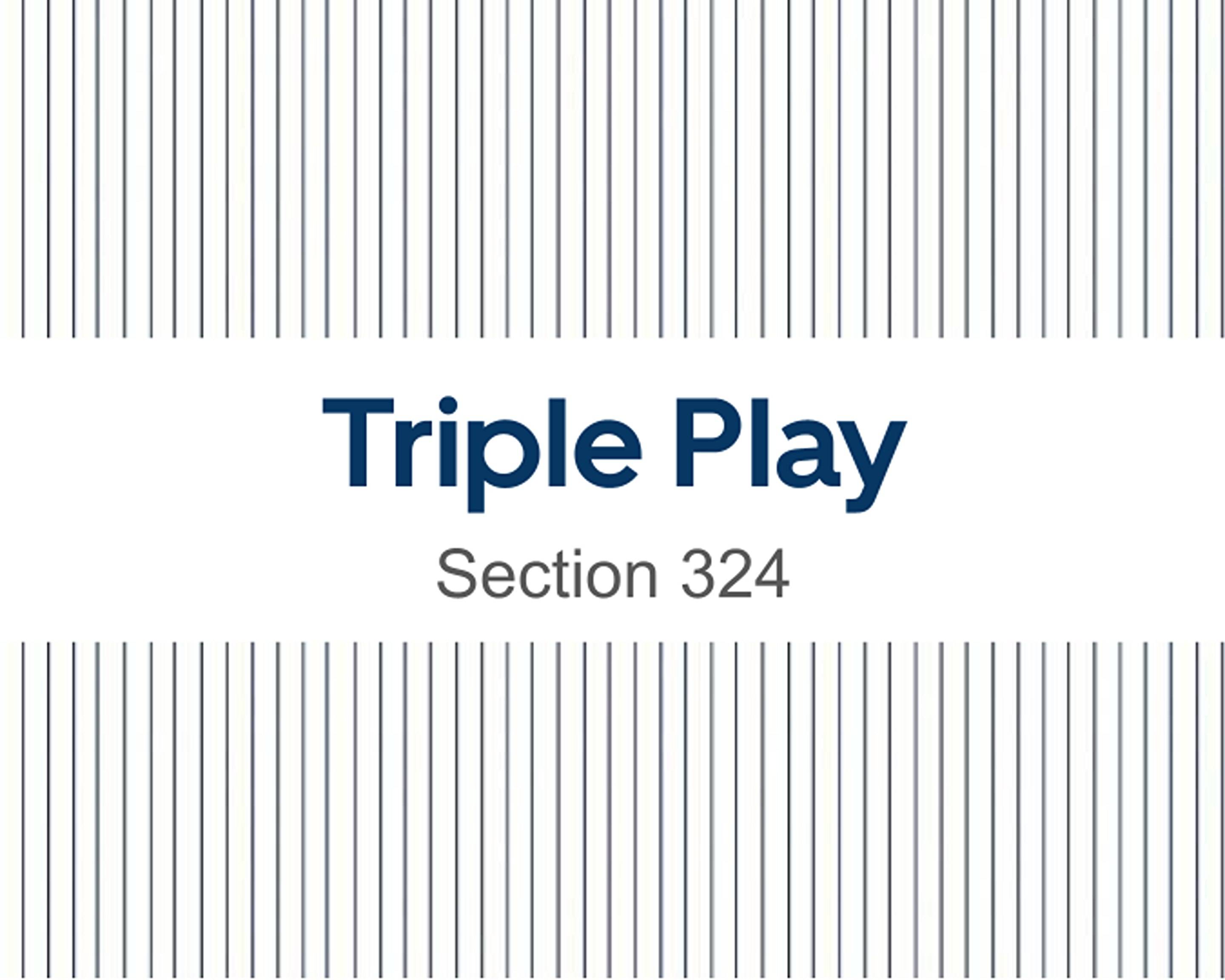 SEC 324 – Triple Play - Yankee Stadium Menu New York • Order SEC 324 ...
