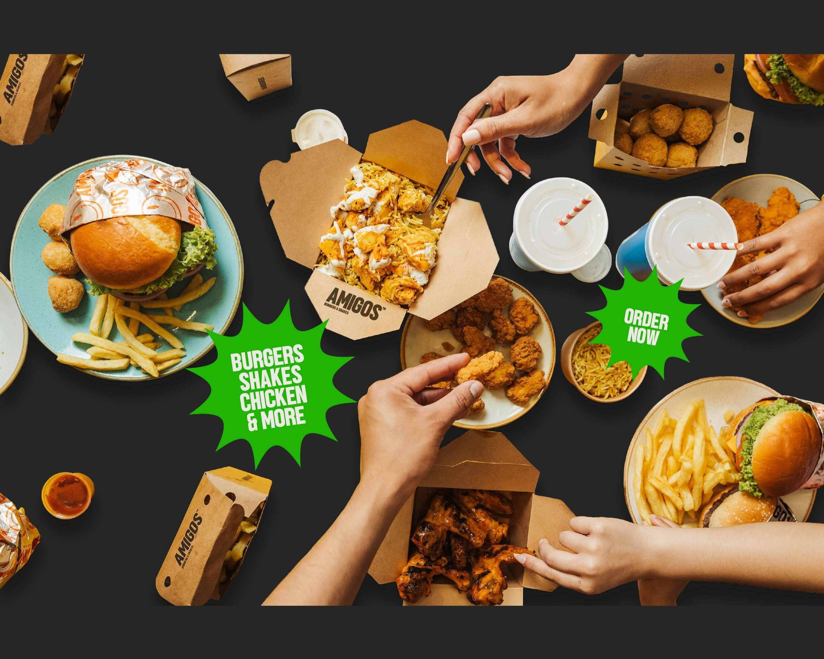 Amigos Burgers & Shakes (Hounslow) Menu - Takeaway in London | Delivery ...