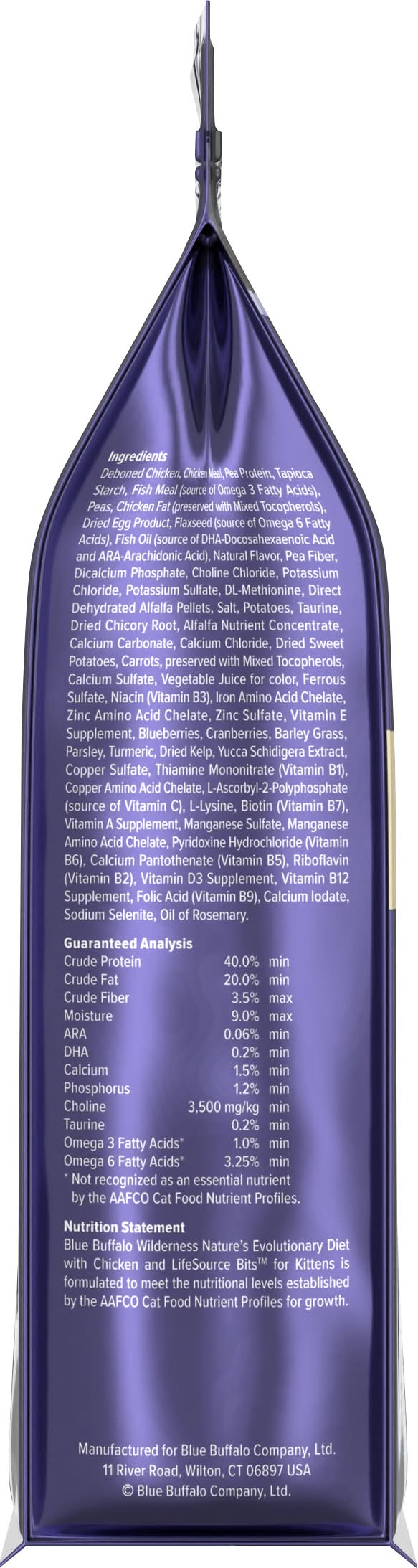 Blue Wilderness Nature's Evolutionary Diet Kitten Food, Chicken (2 lbs ...