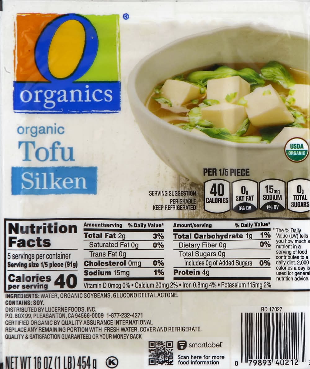 O Organics Organic Tofu Silken (16 oz) | Postmates