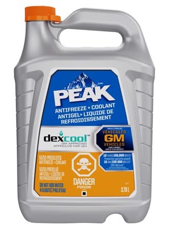 PEAK Lighting Dex-Cool 50/50 Prediluted Antifreeze + Coolant Delivery ...