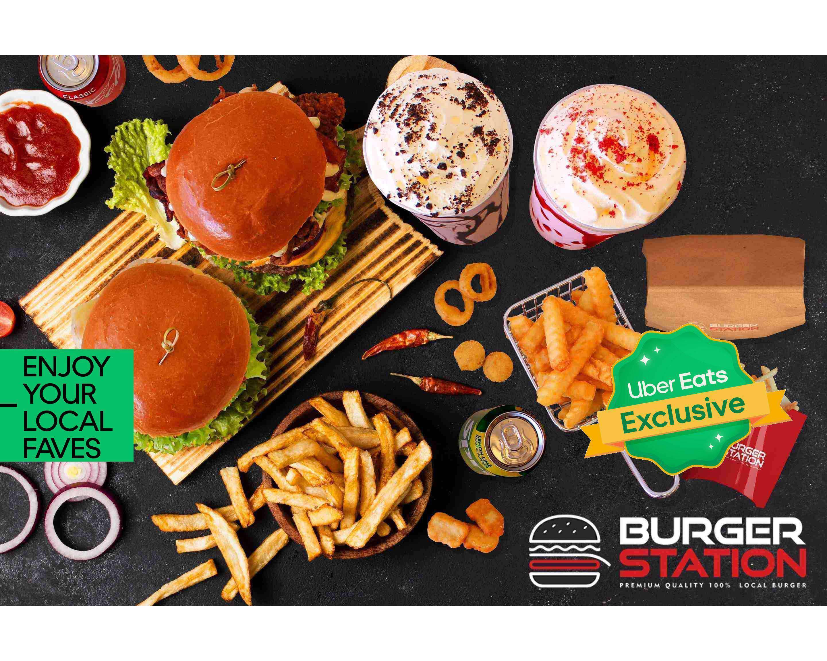 Order Burger Station Riccarton Delivery Online | Christchurch | Takeout ...