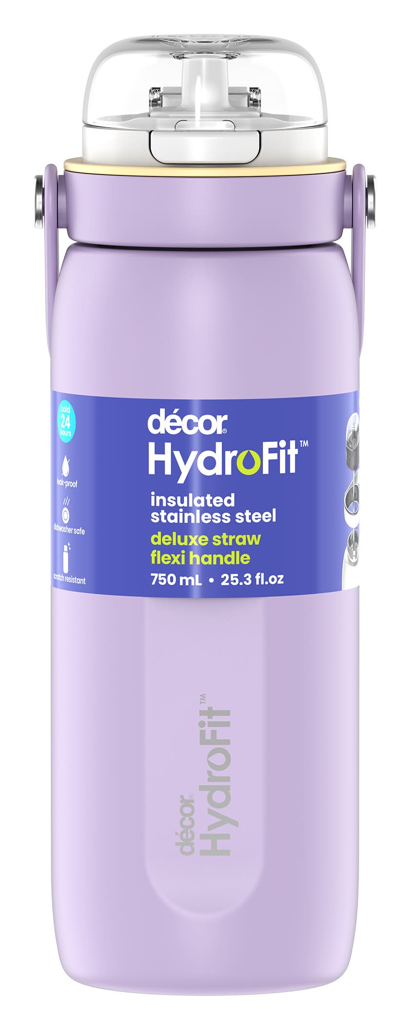 Decor HydroFit Deluxe Sip Double Wall Stainless Steel Bottle 750ml ...