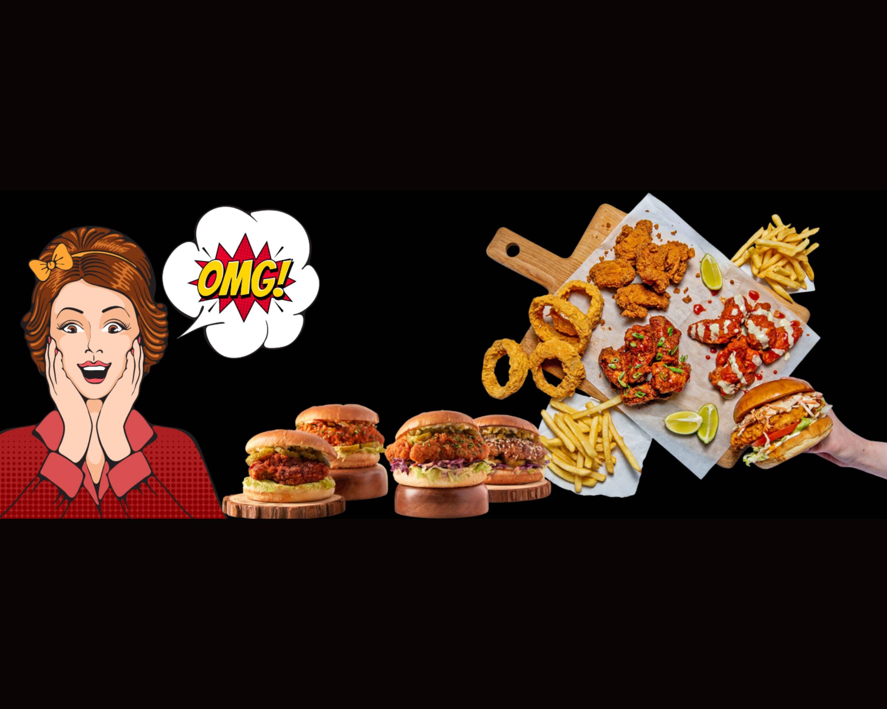 OMG Burger Menu Deals & Prices - Nottingham Delivery - Order with Uber Eats