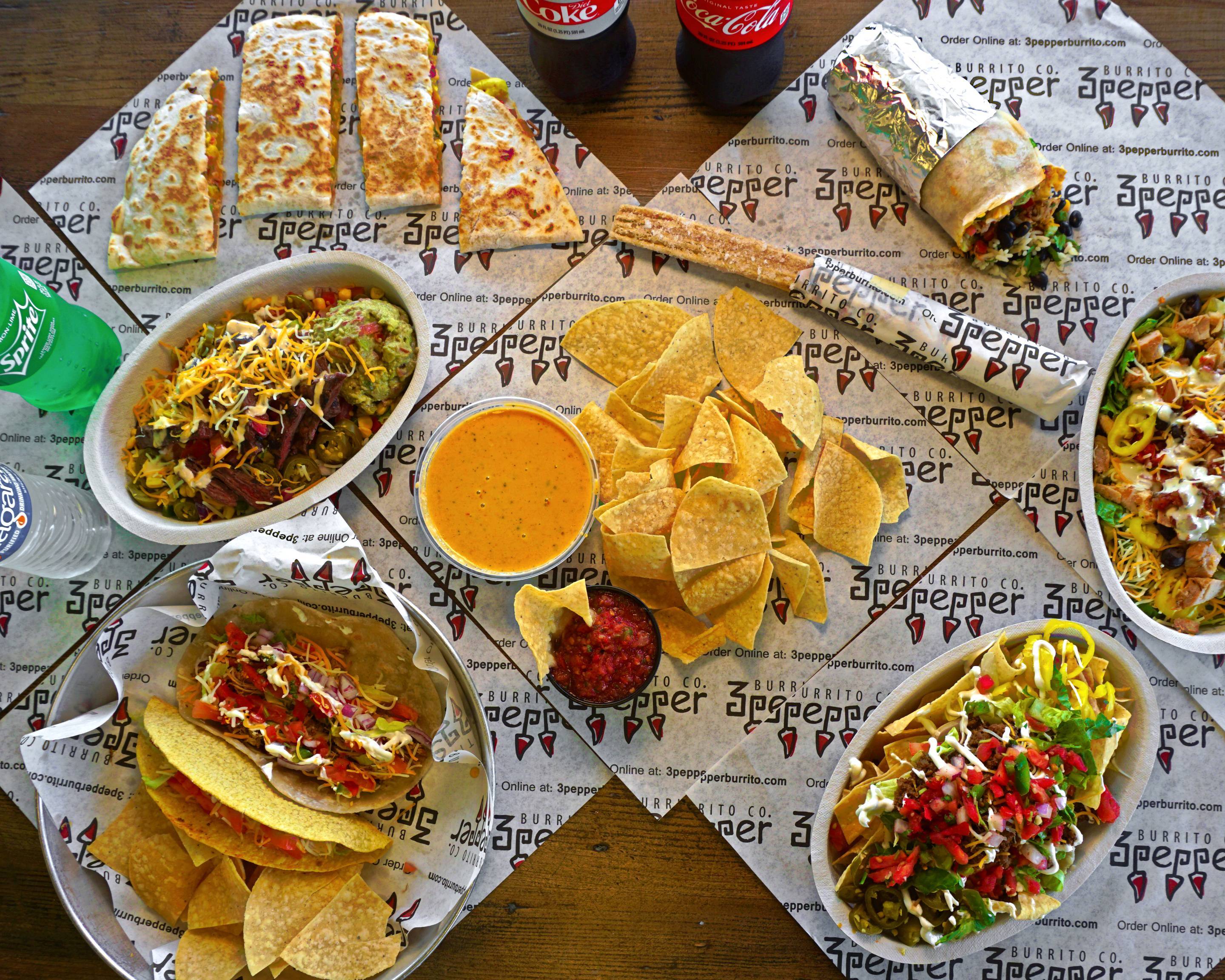 Order 3 Pepper Burrito (2522 Santa Barbara Blvd) Menu Delivery in Cape ...