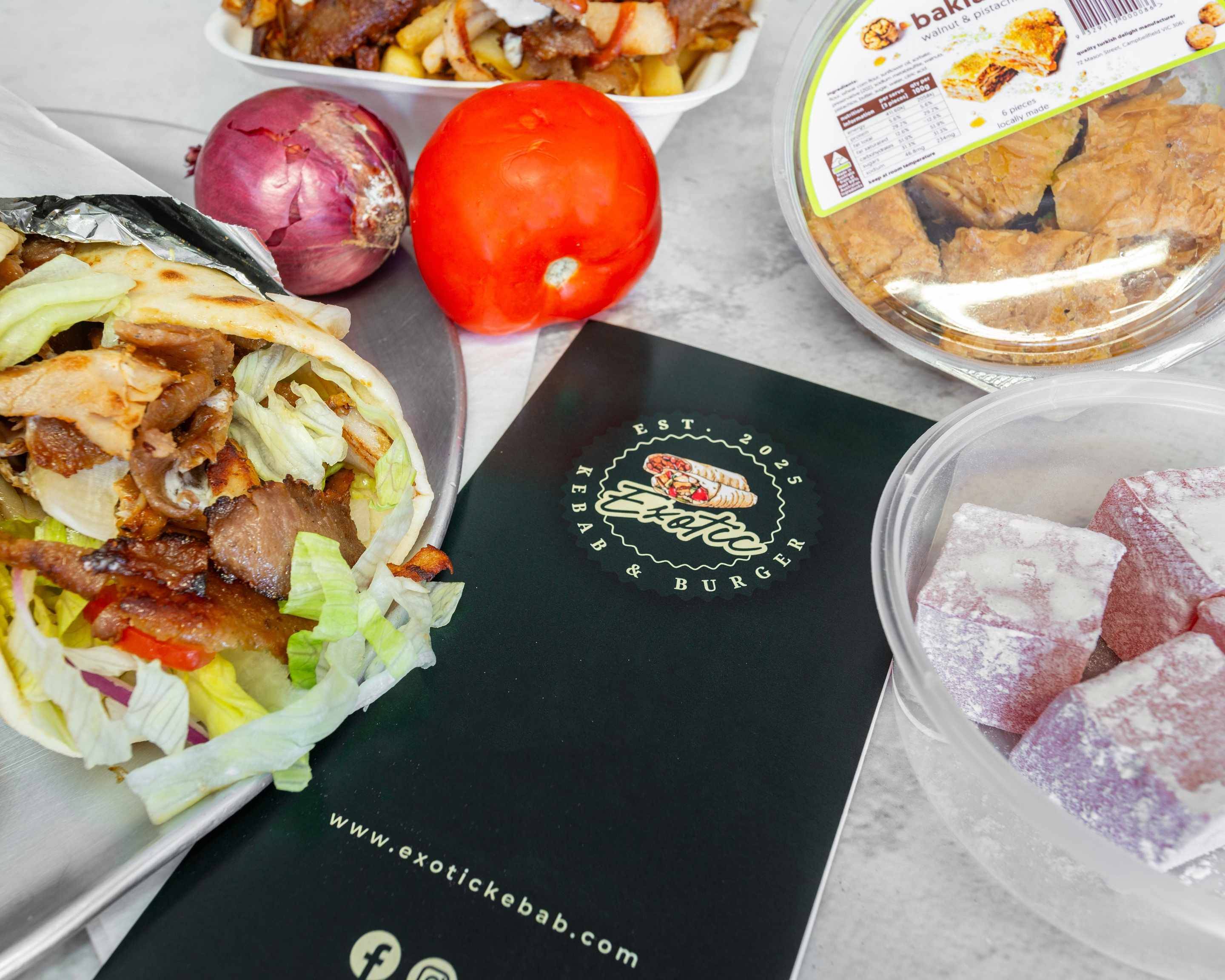 Exotic Kebab & Burger Menu Takeout in Melbourne | Delivery Menu ...