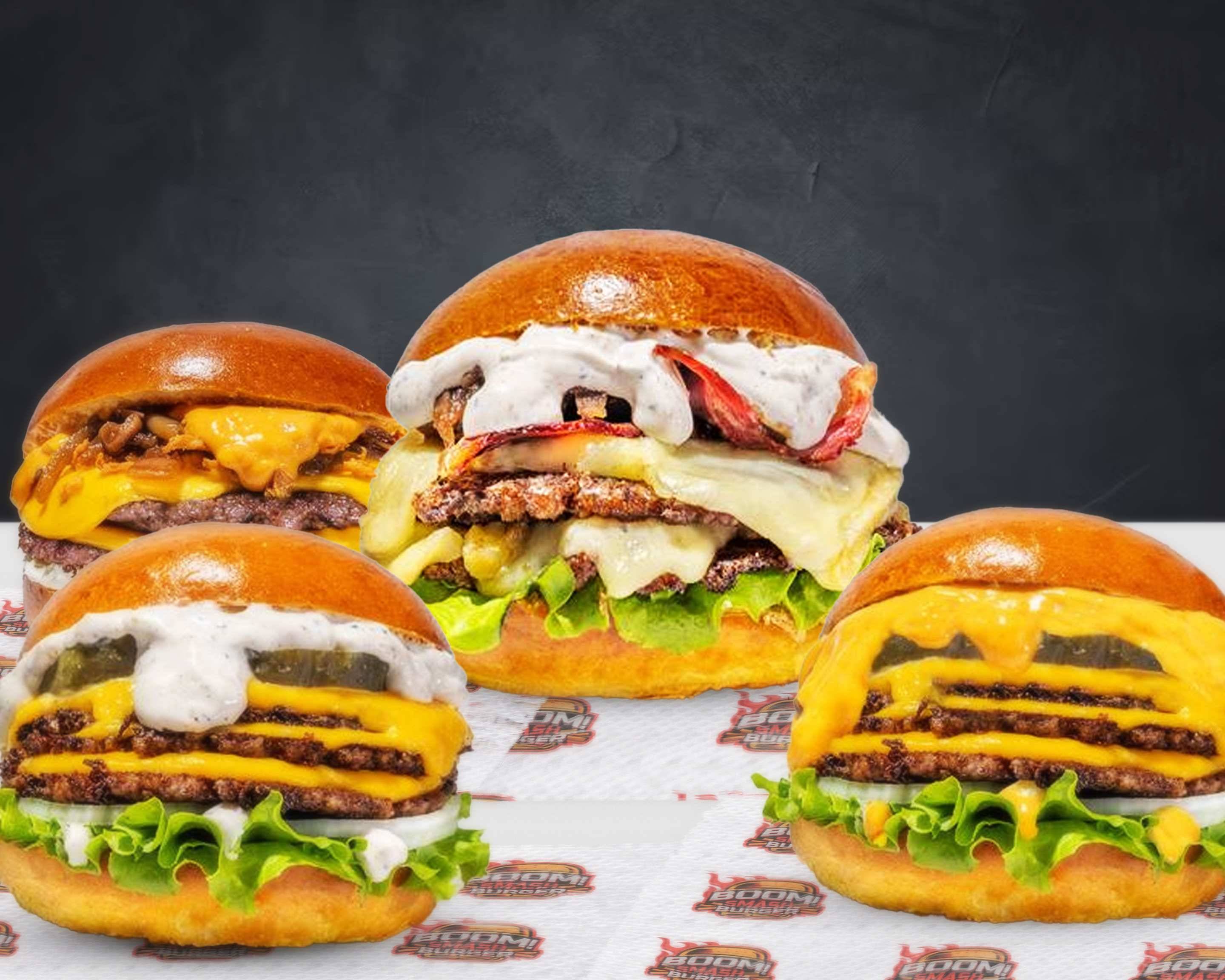 Order BOOM! SMASHBURGER - Menu & Prices - Montreal Delivery | Uber Eats