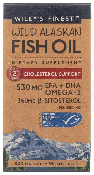 Wiley's Finest Cholesterol Support Fish Oil Supplement | Delivery Near ...