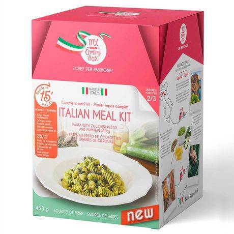 My Cooking Box Italian Pasta Meal Kit Fusilli With Zucchini Pesto ...