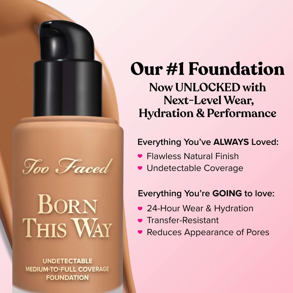 Too Faced Born This Way Undetectable Medium-To-Full Coverage Foundation Delivery Near Me | Order ...