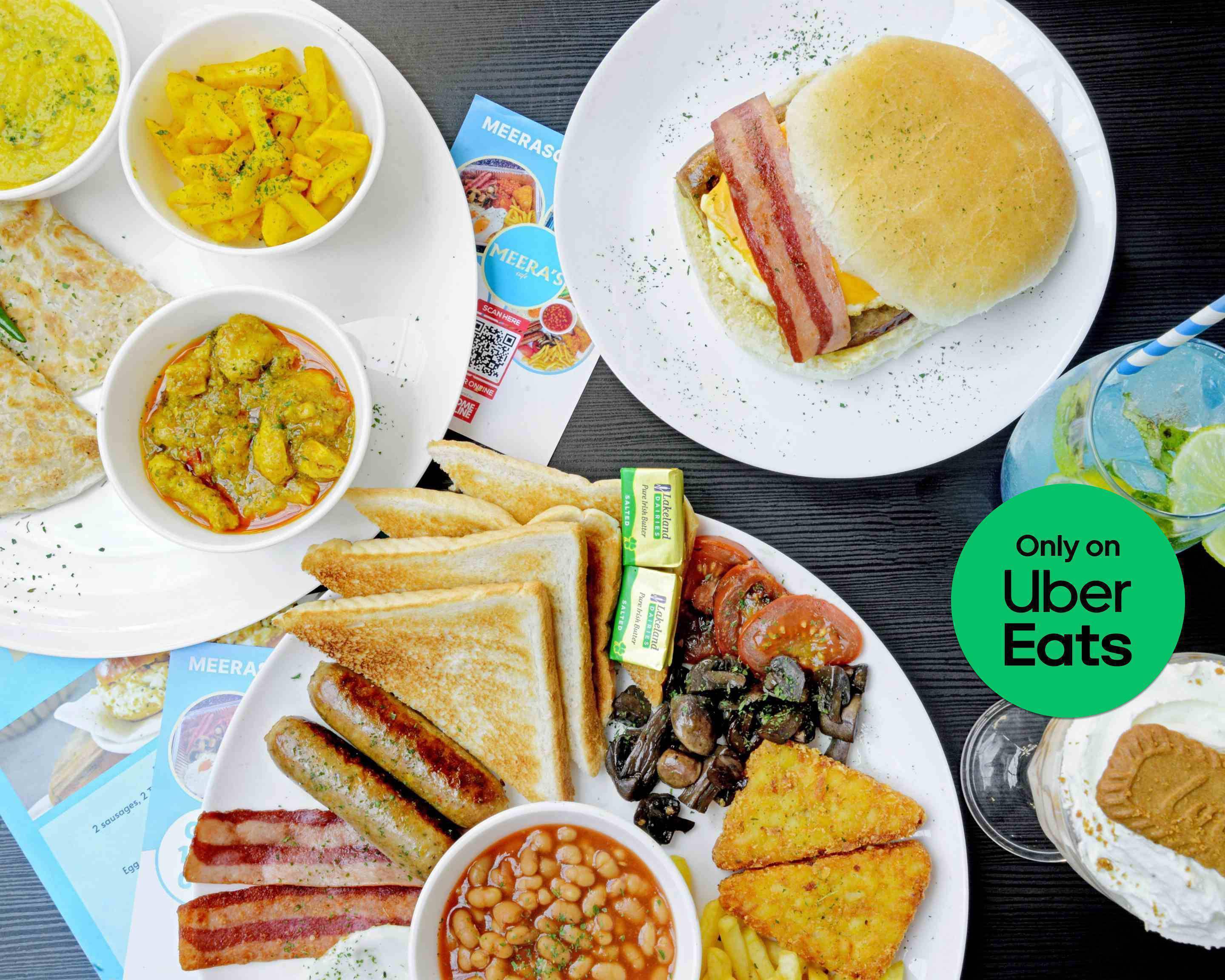 Meera's Cafe Menu & Prices - North East, UK Delivery - Order with Uber Eats