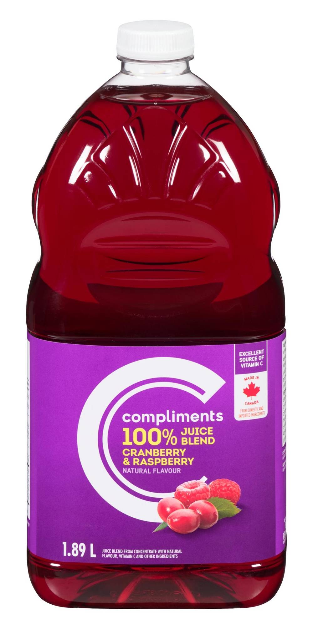 Compliments Jus mélange canneberge et framboise - cranberry and ...