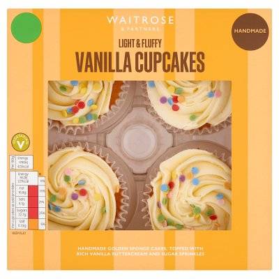 Waitrose & Partners Light and Fluffy Cupcakes Delivery Near Me | Order ...