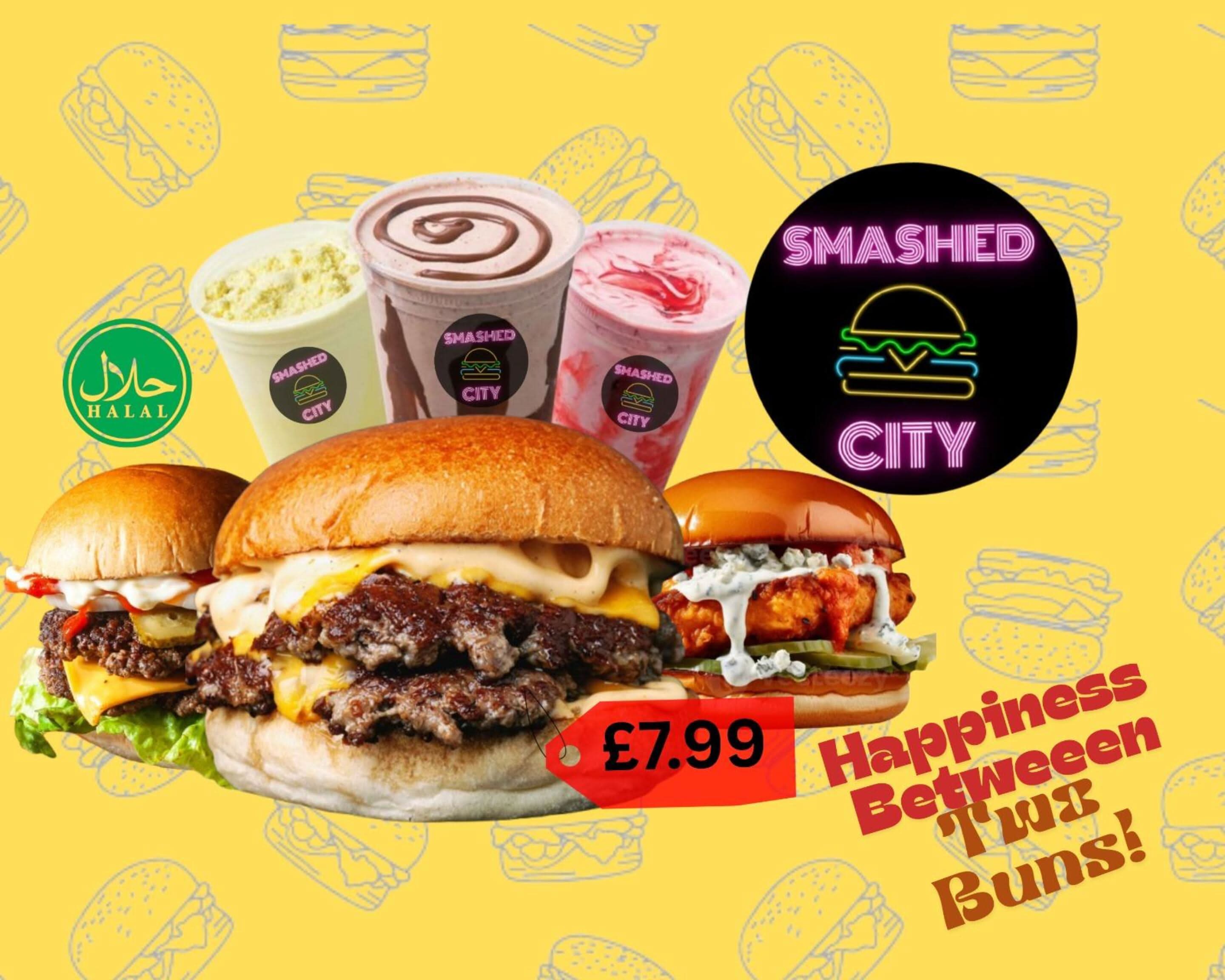 Smashed City - Greenford (Halal ) Menu & Prices - London Delivery ...