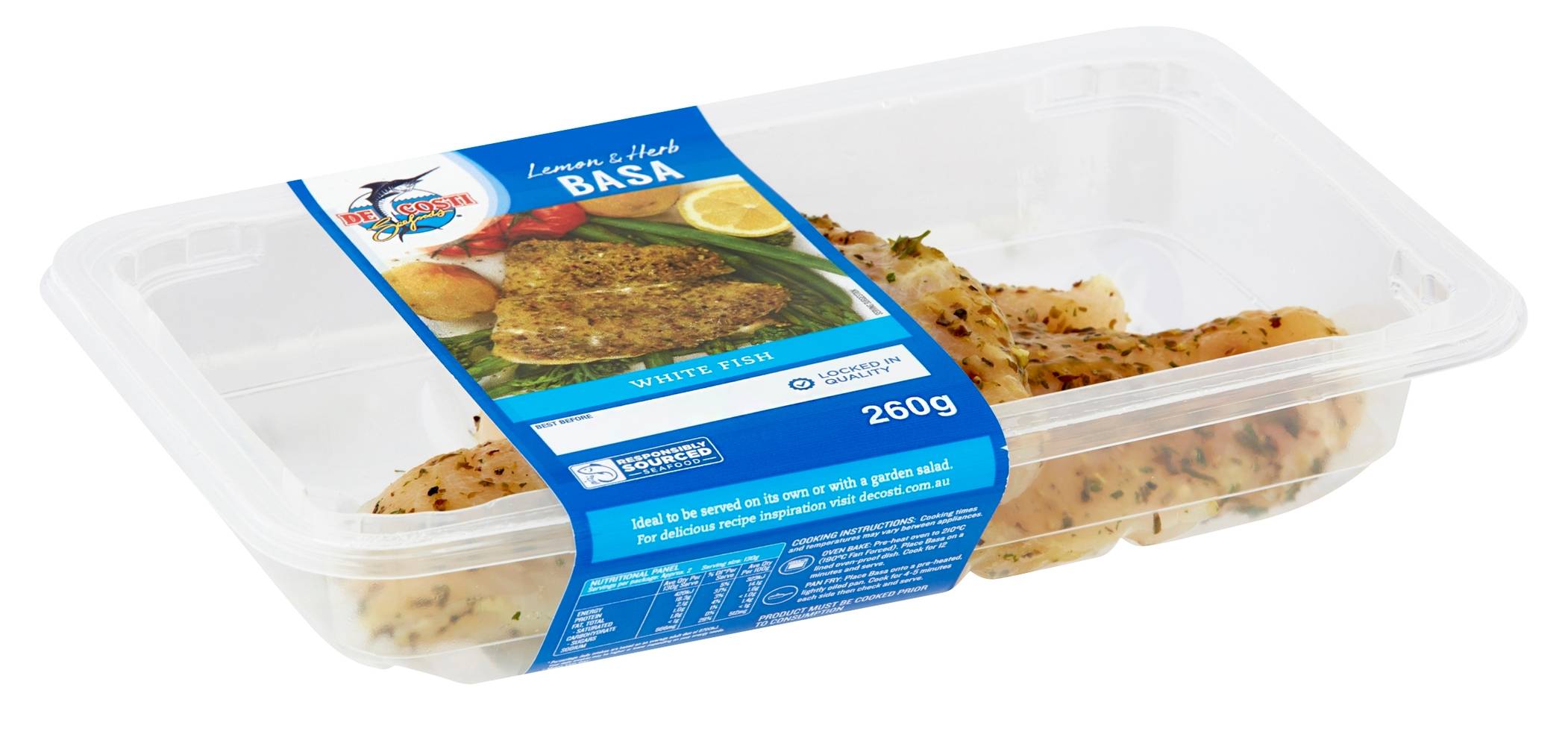 De Costi Seafoods Basa White Fish Delivery Near Me | Order Online ...