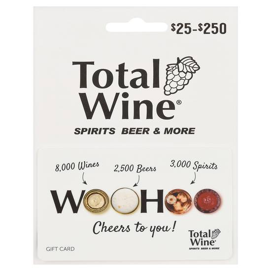Total Wine Spirits Beer & More $25-$250 Gift Card | Delivery Near You ...