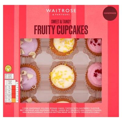 Waitrose & Partners Sweet & Tangy Fruity Mini Cupcakes Delivery Near Me ...