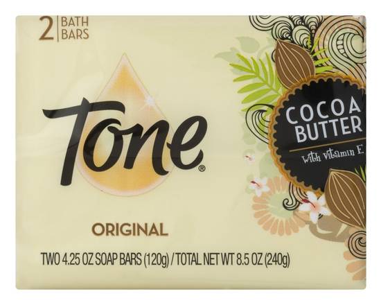 Tone Cocoa Butter With Vitamin E Soap Bars (2 x 4.25 oz) | Delivery ...