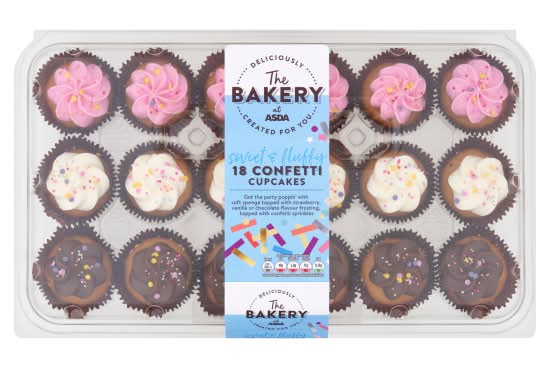 ASDA The Bakery Confetti Cupcakes - as low as £8.59 | Uber Eats