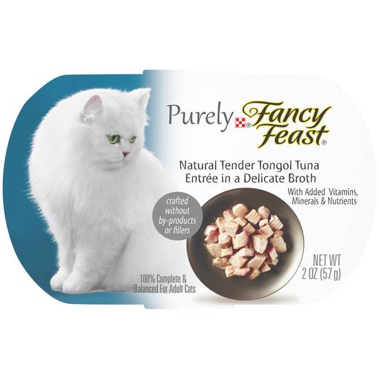 Fancy Feast Purely Tender Tongol Tuna in Broth Wet Cat Food (2 oz ...