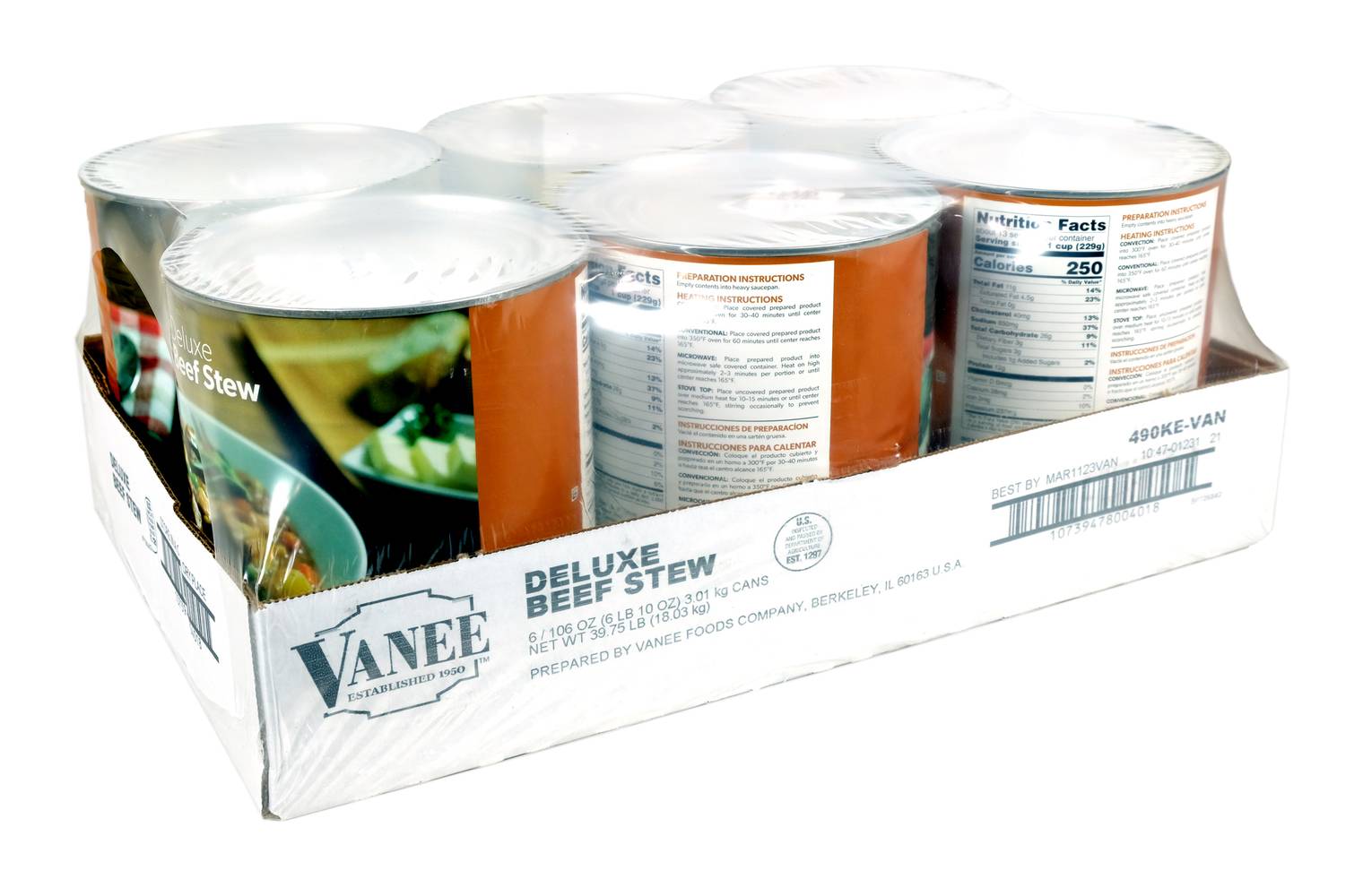 Vanee Foods Company Deluxe Beef Stew Delivery Near Me | Order Online ...