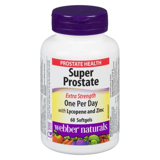 Webber Naturals Super Prostate Softgels, Extra Strength (60 ea ...