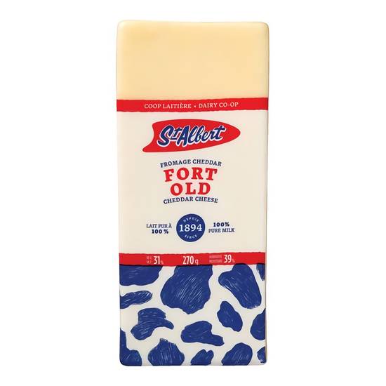 St Albert Old White Cheddar Cheese (270 g) | Delivery Near You | Uber Eats