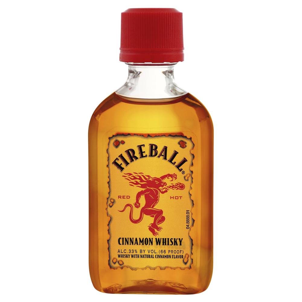 Fireball Cinnamon Whisky Mini 33% Abv Delivery Near Me | Order Online ...
