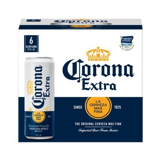 Corona Extra Lager Mexican Beer (6x 12oz cans) | Delivery Near You ...