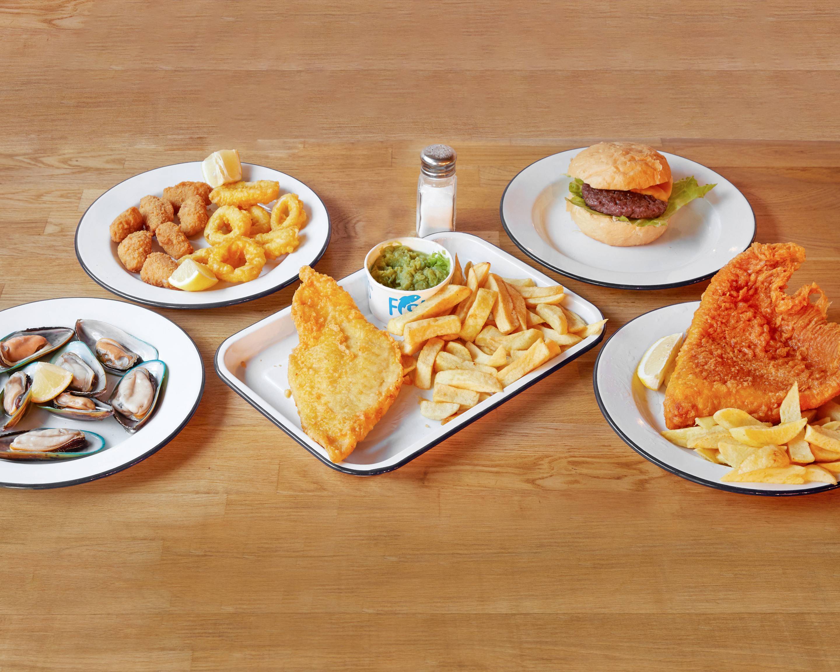 Order Greedy fish and chips Menu Delivery and Takeaway in London | Menu ...