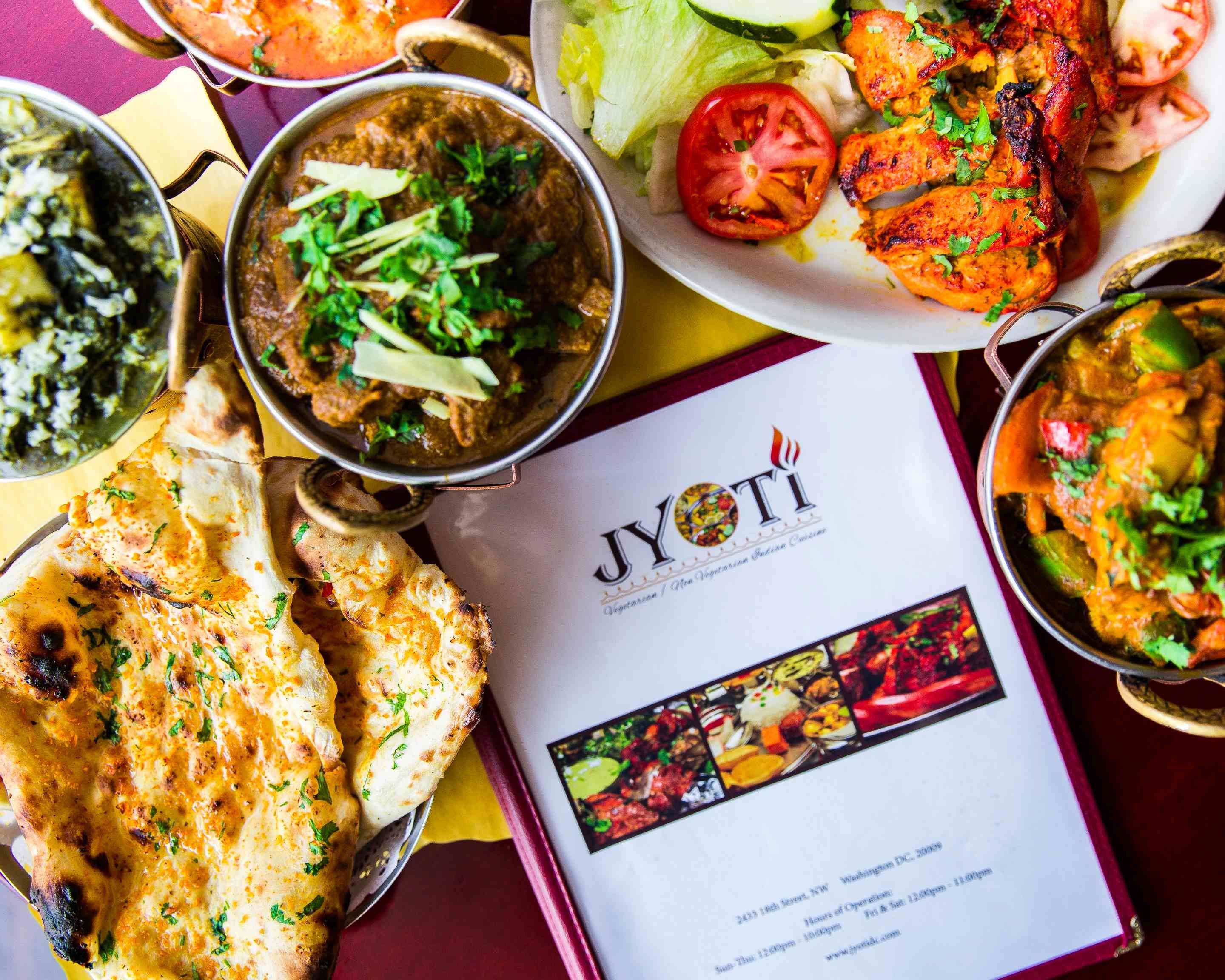 Jyoti Indian Cuisine Menu Washington • Order Jyoti Indian Cuisine ...