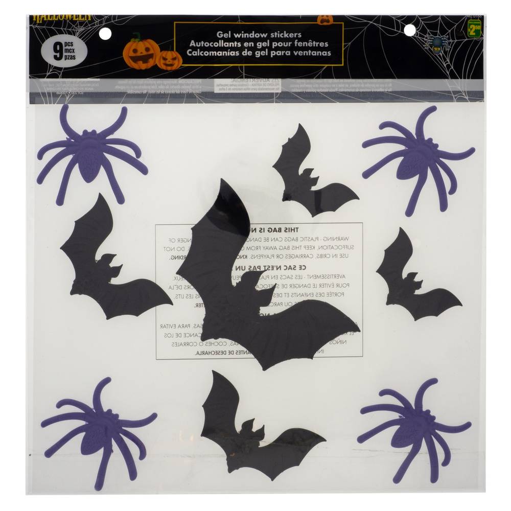 Dollarama Halloween Bat Gel Window Stickers Delivery Near Me | Order ...