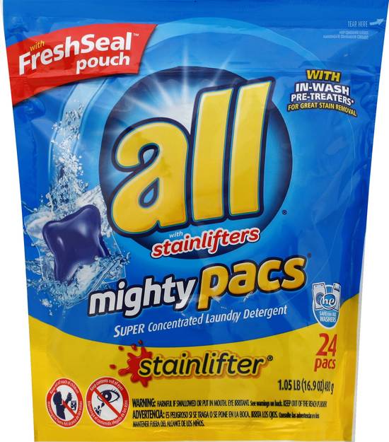 All Stainlifters Mighty Laundry Detergent Pacs (24 ct) | Delivery Near ...