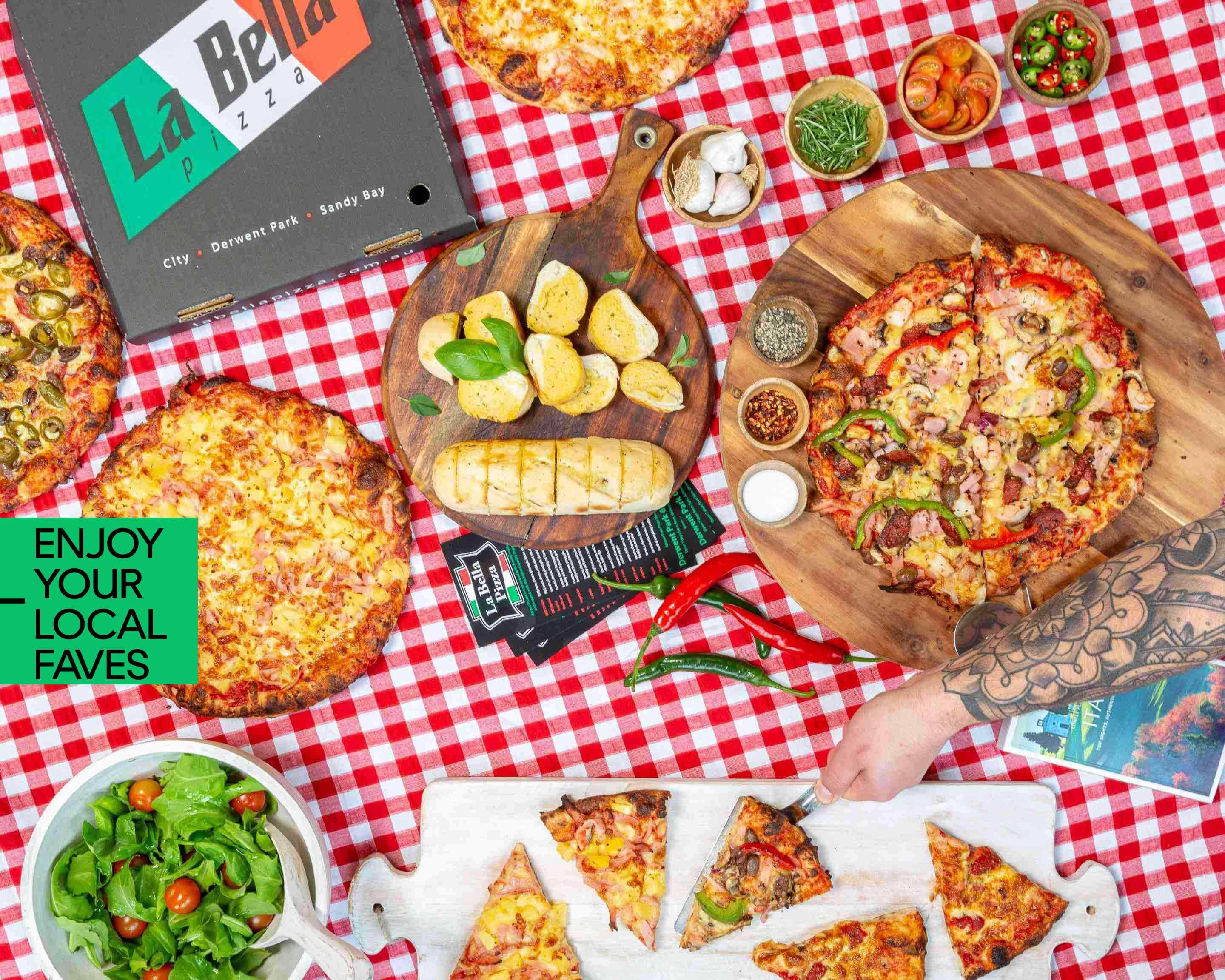 La Bella (Sandy Bay) Menu Takeout in Hobart | Delivery Menu & Prices ...