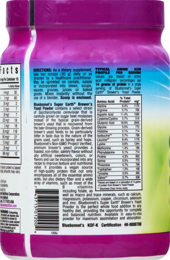 Bluebonnet Brewer's Yeast Powder | Delivery Near You | Uber Eats