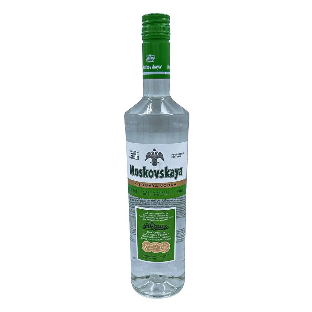 Moskovksaya Triple Distilled Osobaya Vodka Delivery Near Me | Order ...