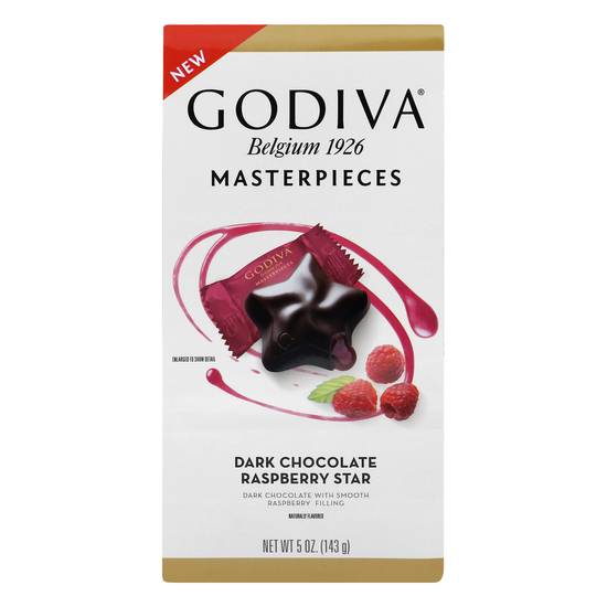 Godiva Masterpieces Dark Chocolate Raspberry Star