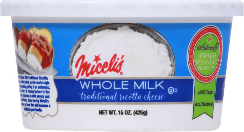 Miceli's Traditional Whole Milk Ricotta Cheese | Delivery Near You ...