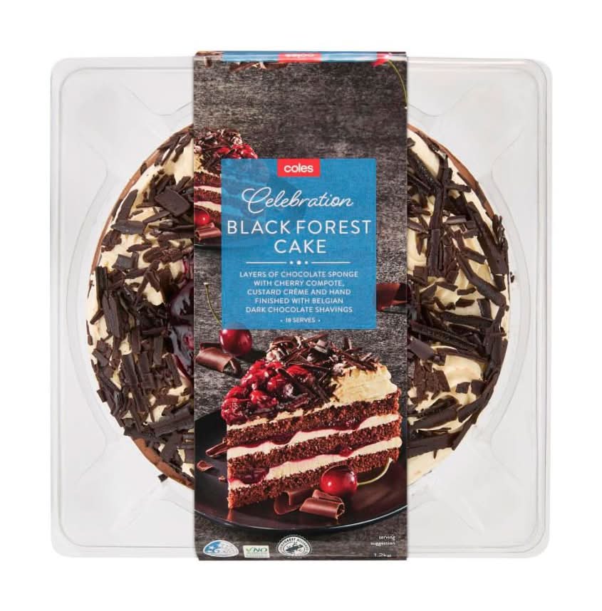 Deals-Coles Celebration Black Forest Cake - Delivery Near me | Order ...