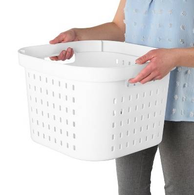 Brightroom Square Modern Laundry Basket, White – Household Must-Haves ...