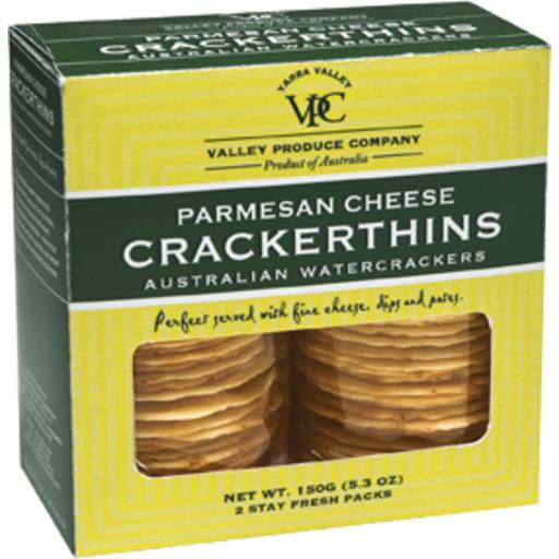 Valley Produce Co. Parmesan Cheese Crackerthins Water Crackers Delivery ...