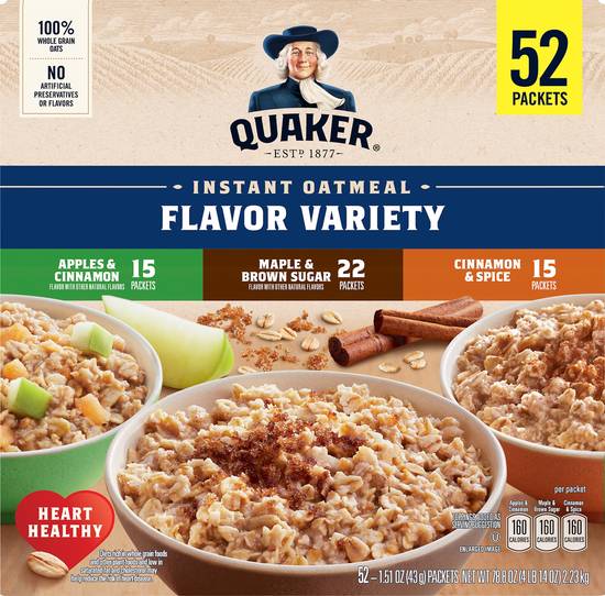 Quaker Variety pack Instant Oatmeal |Entregas cerca de ti | Uber Eats