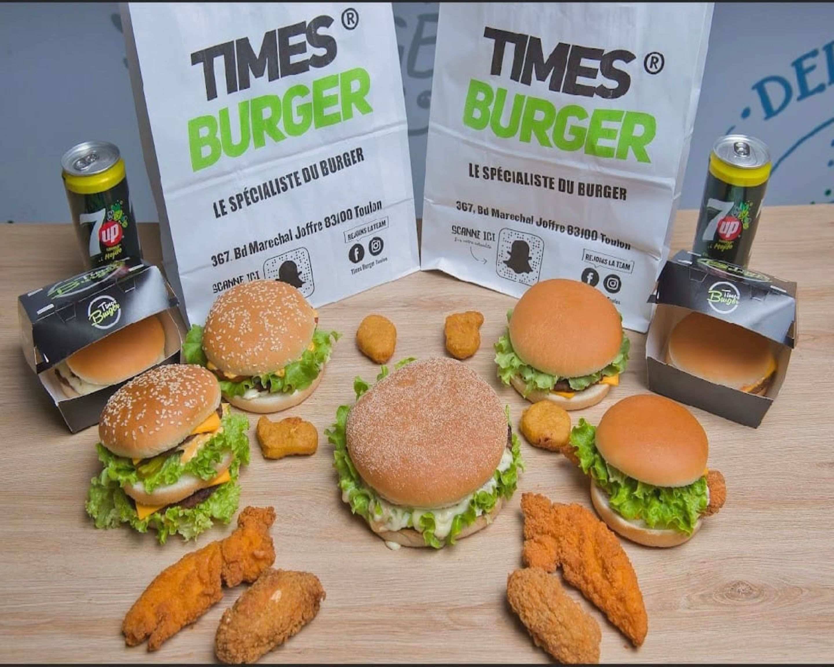 Times Burger - Bonaparte menu et prix - Livraison à Toulon - Uber Eats