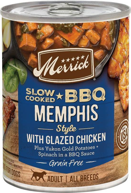 Merrick Grain Free Slow-Cooked Bbq Memphis Style With Glazed Chicken ...