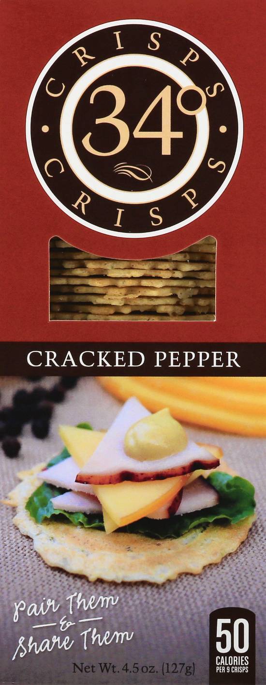 34 Degrees Cracked Pepper Crisps (4.5 oz) | Delivery Near You | Uber Eats